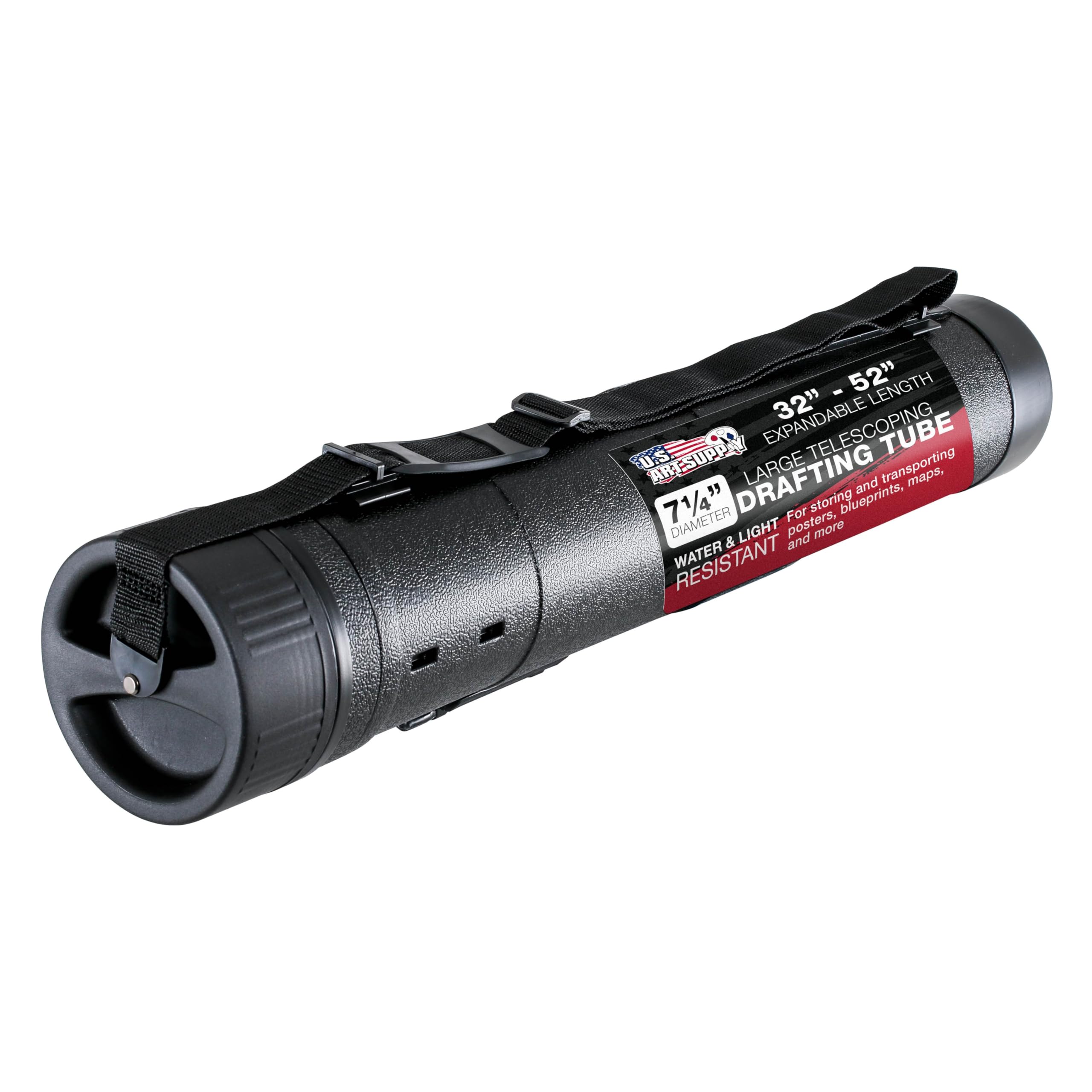 U.S. Art Supply X-Large Poster Tube - Telescoping Adjustable 32" to 52 ...