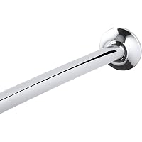 Kohler 9351-S Expanse Contemporary Design, Curved Shower Rod, 60" or 72 ...
