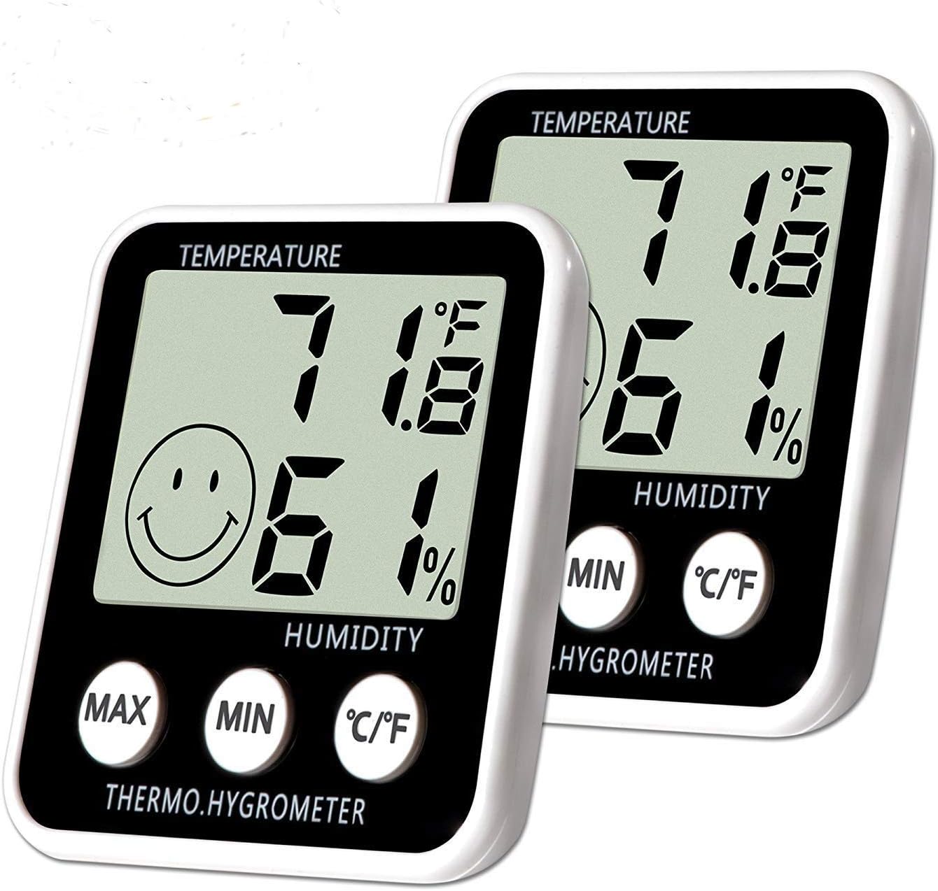 Gellvann Digital Hygrometer Indoor Thermometer Humidity Monitor with ...