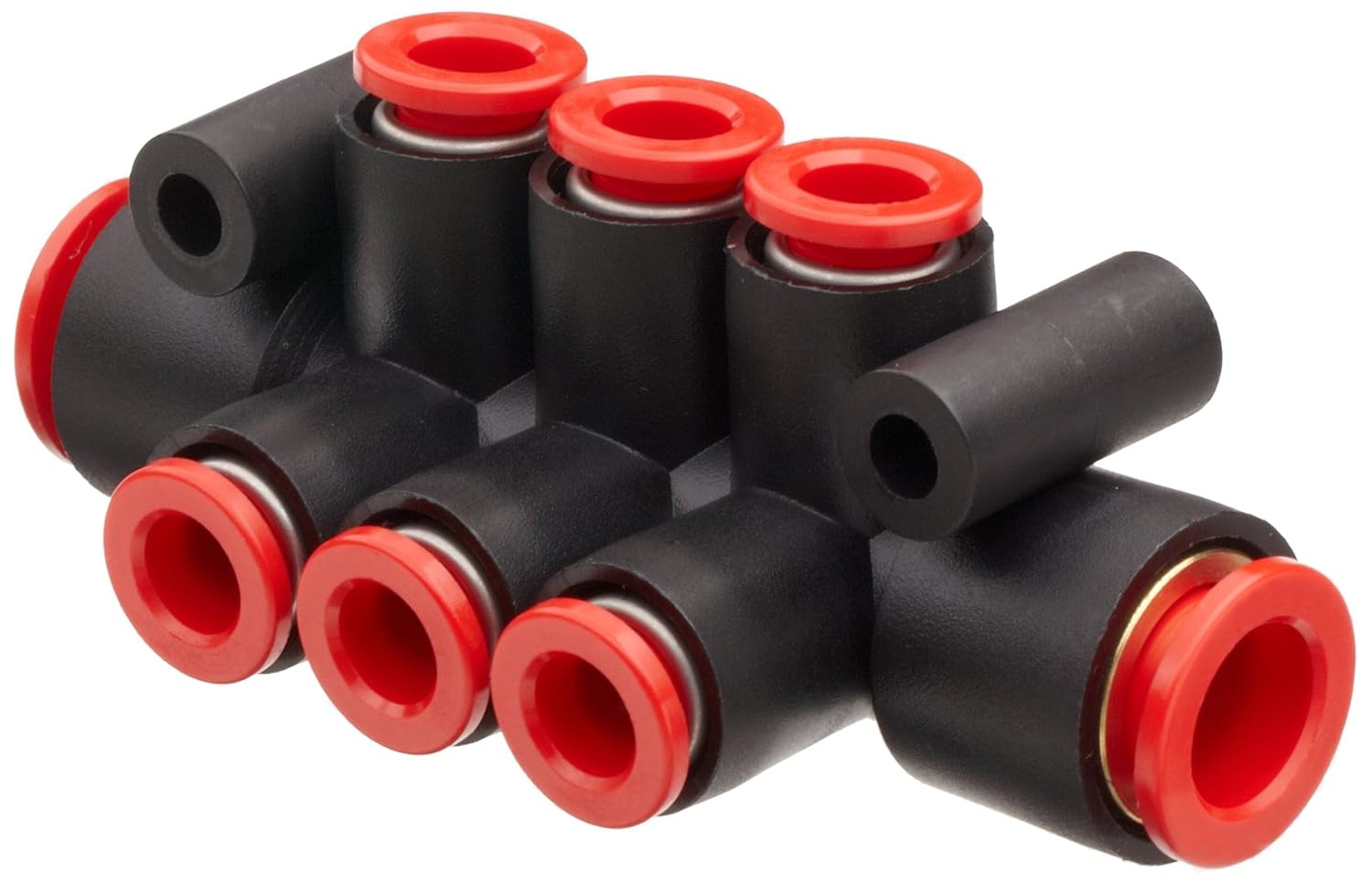2 Inlets-3/8 NPT Female SMC KM12-09-36-6 PBT Push-To-Connect Tubing ...