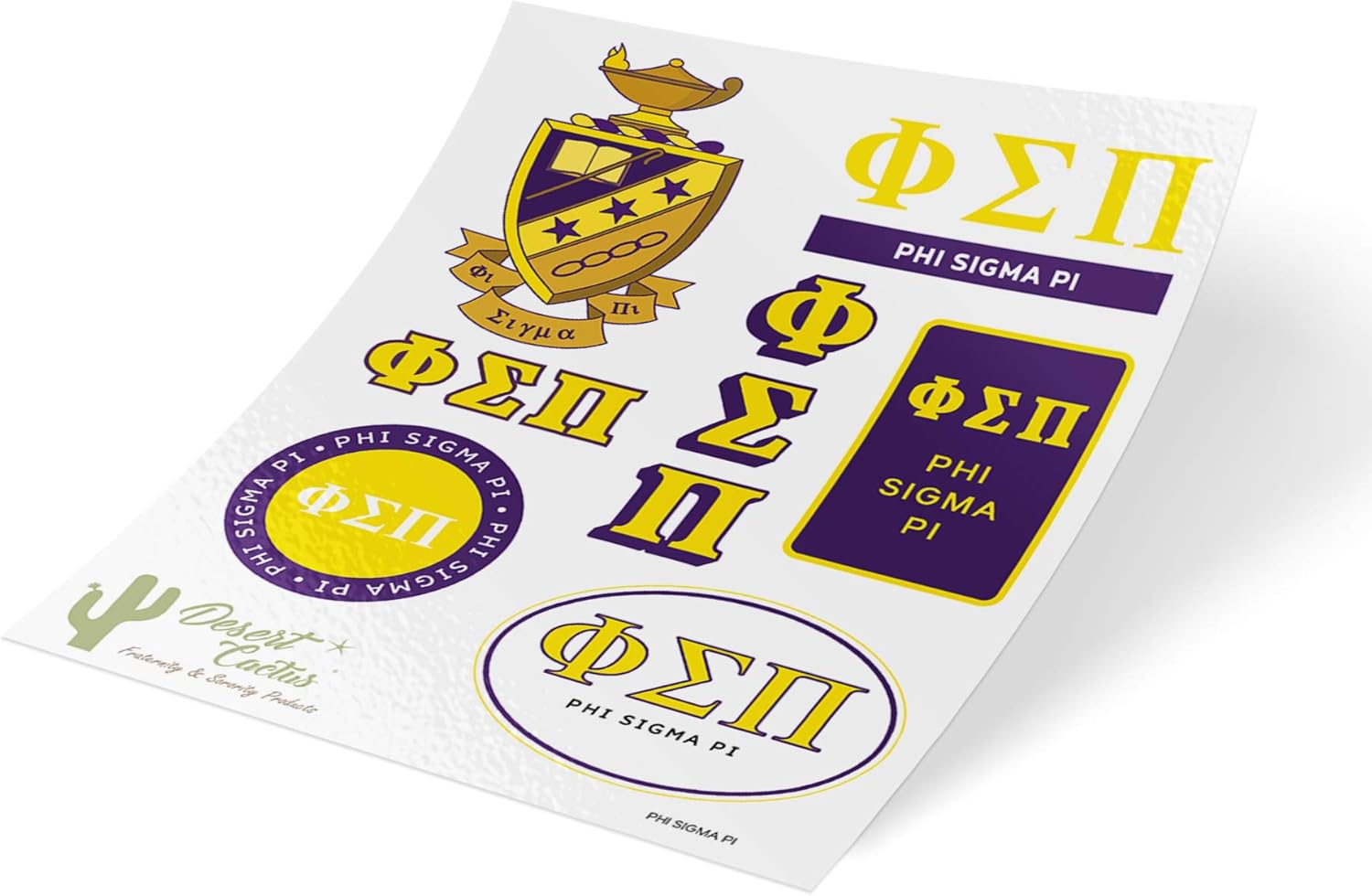 Amazon.com: Phi Sigma Pi Standard Sticker Sheet Decal Laptop Water ...