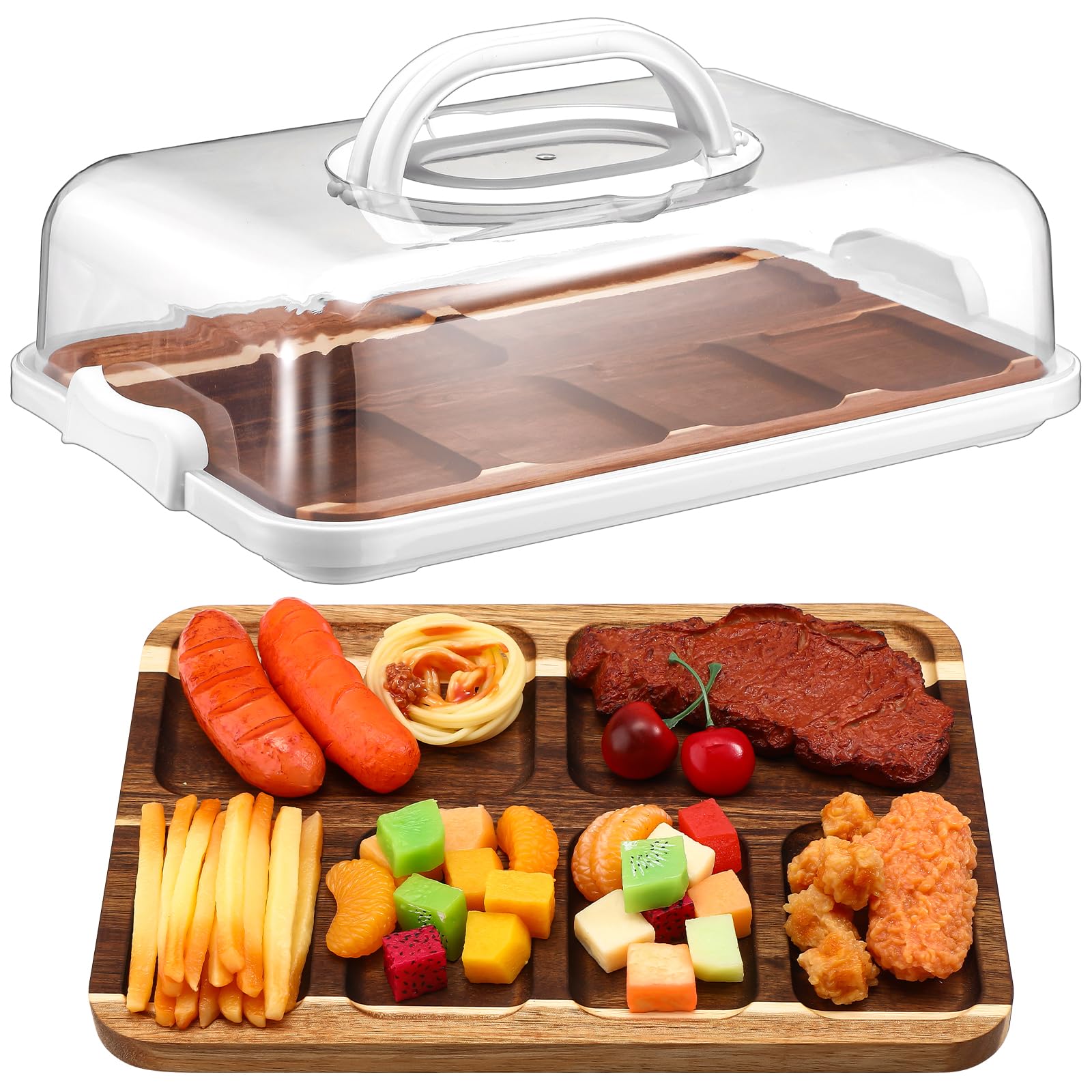 Cheese Board With Lid Funny Charcuterie Board With Compartments Guide ...