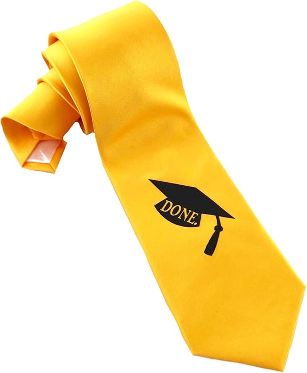 Yellow Graduation Tie Gift for Men Him Son High School College Grad at ...