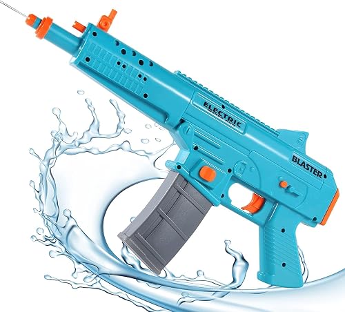 COOLFOX Automatic Electric Water Gun for Kids, Blue, 300cc Water Tank ...