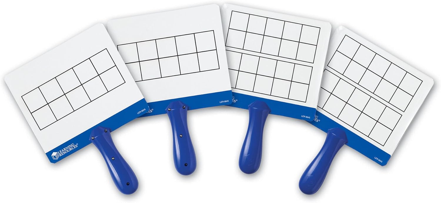 Learning Resources Magnetic Ten- Frame Answer Boards & Ten-Frame Stamp ...