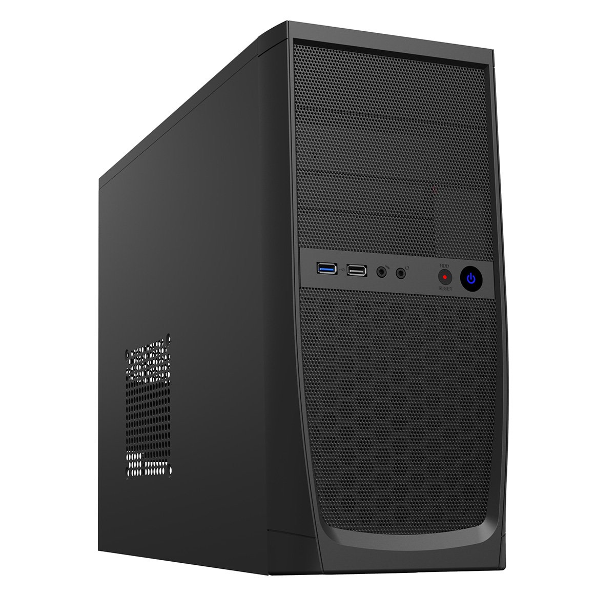CiT Elite Micro PC Case, M-ATX, 500W PSU Included, 80mm Rear Fan ...
