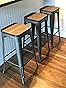 Amazon.com: Buschman Metal Bar Stools 30" Bar Height, Indoor/Outdoor ...