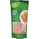 Amazon.com: Amazon Fresh Brand, Wild Caught Pink Salmon Skinless Fillet ...