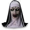Amazon.com: Wellinology Nun Scary Halloween Mask, The Nun Creepiest ...