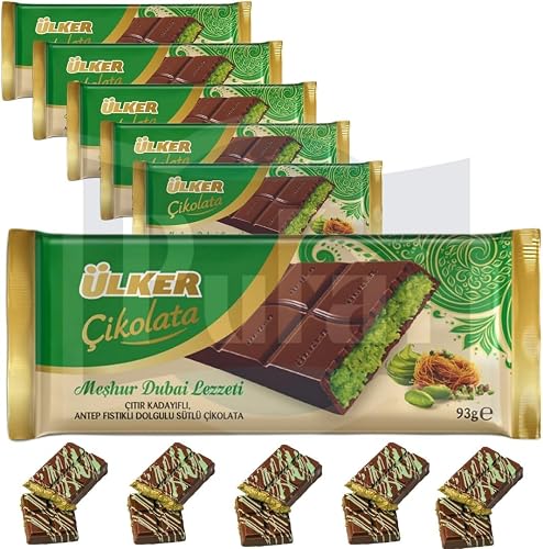 6 PACKS X Premium Dubai Chocolate Bar Pistachio Kataifi – Viral Dubai ...
