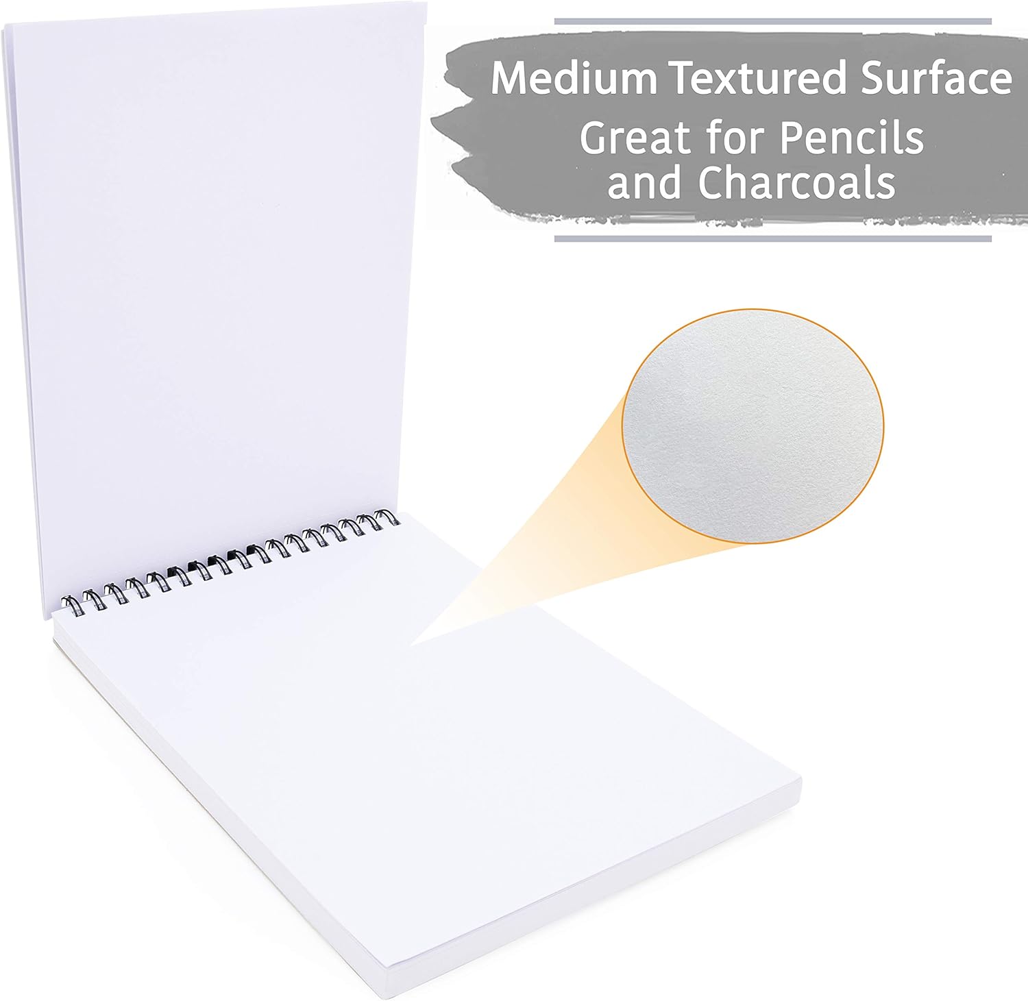 100 Sheets A4 Medium Texture Sketchpad For Drawing Pencils Charcoal ...