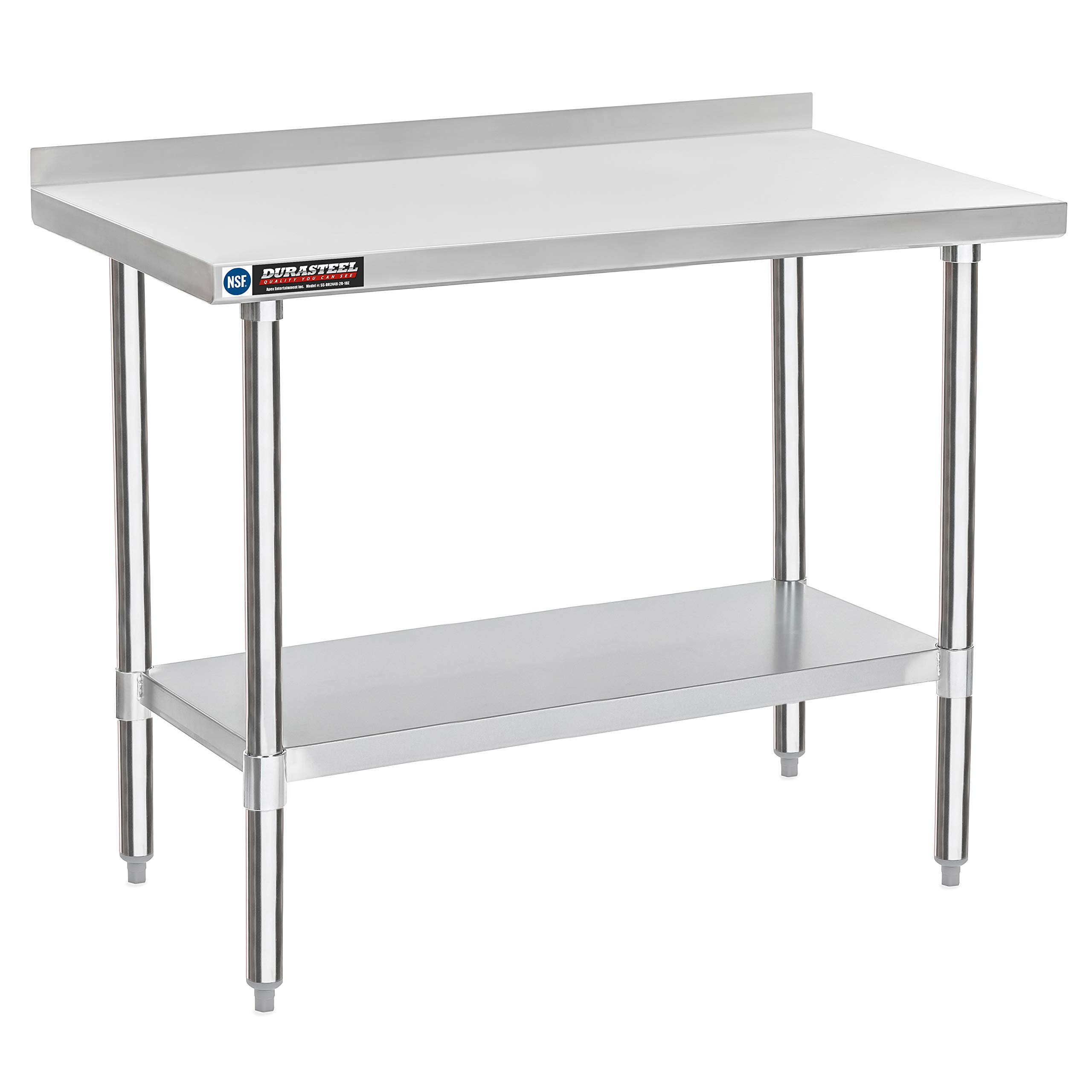 NSF Commercial Kitchen Table - 24 x 48 Inch Cooking Prep Stainless ...