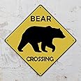 Amazon.com : LITTLEGROVE SEEDS Bear Crossing Xing Sign Beware of Bear ...