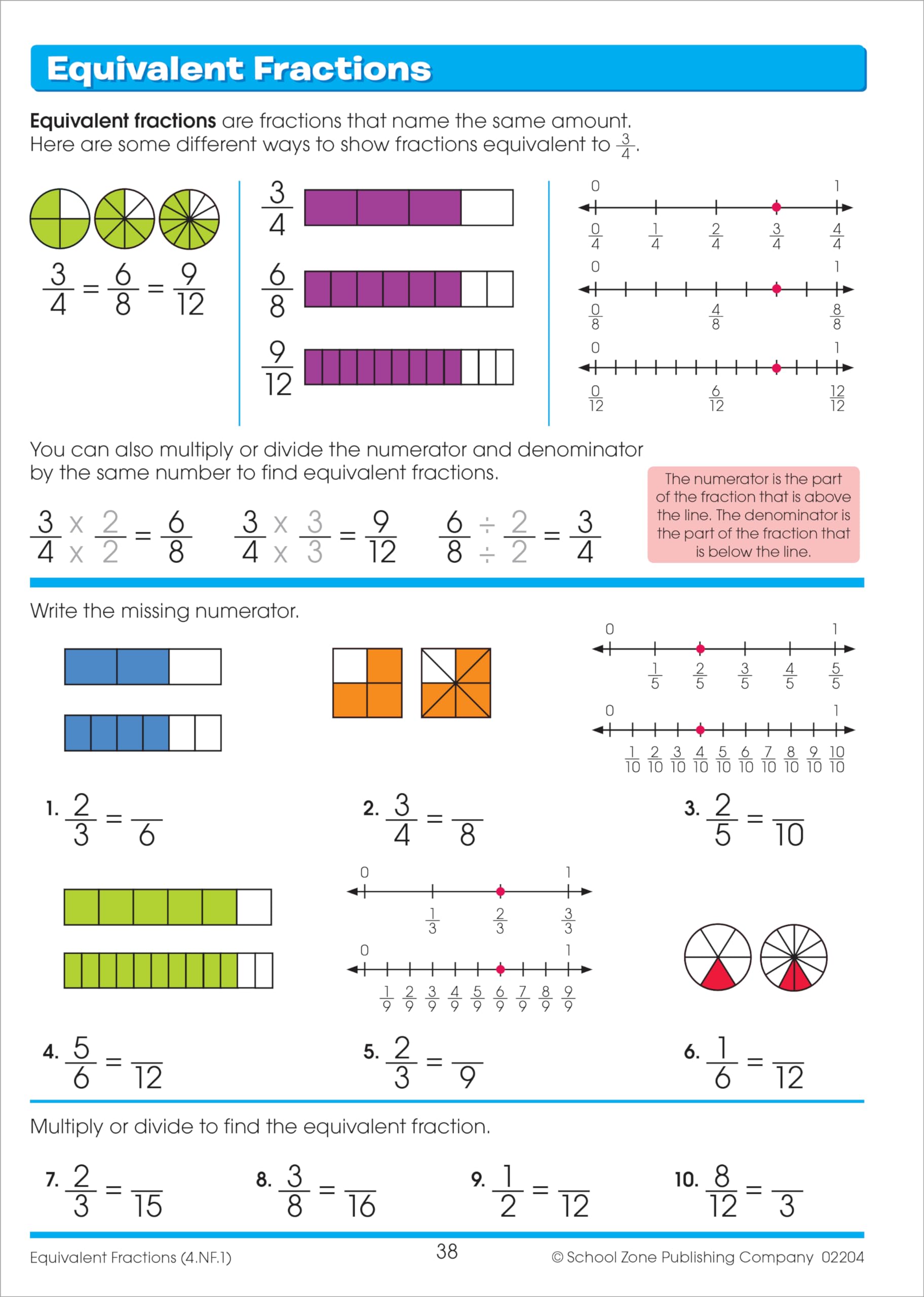 Mua School Zone Math Basics 4 Workbook: 64 Pages, 4th Grade ...