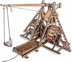 Amazon.com: YAQUMW The Mini Counterweight Trebuchet with Wheel Europe ...