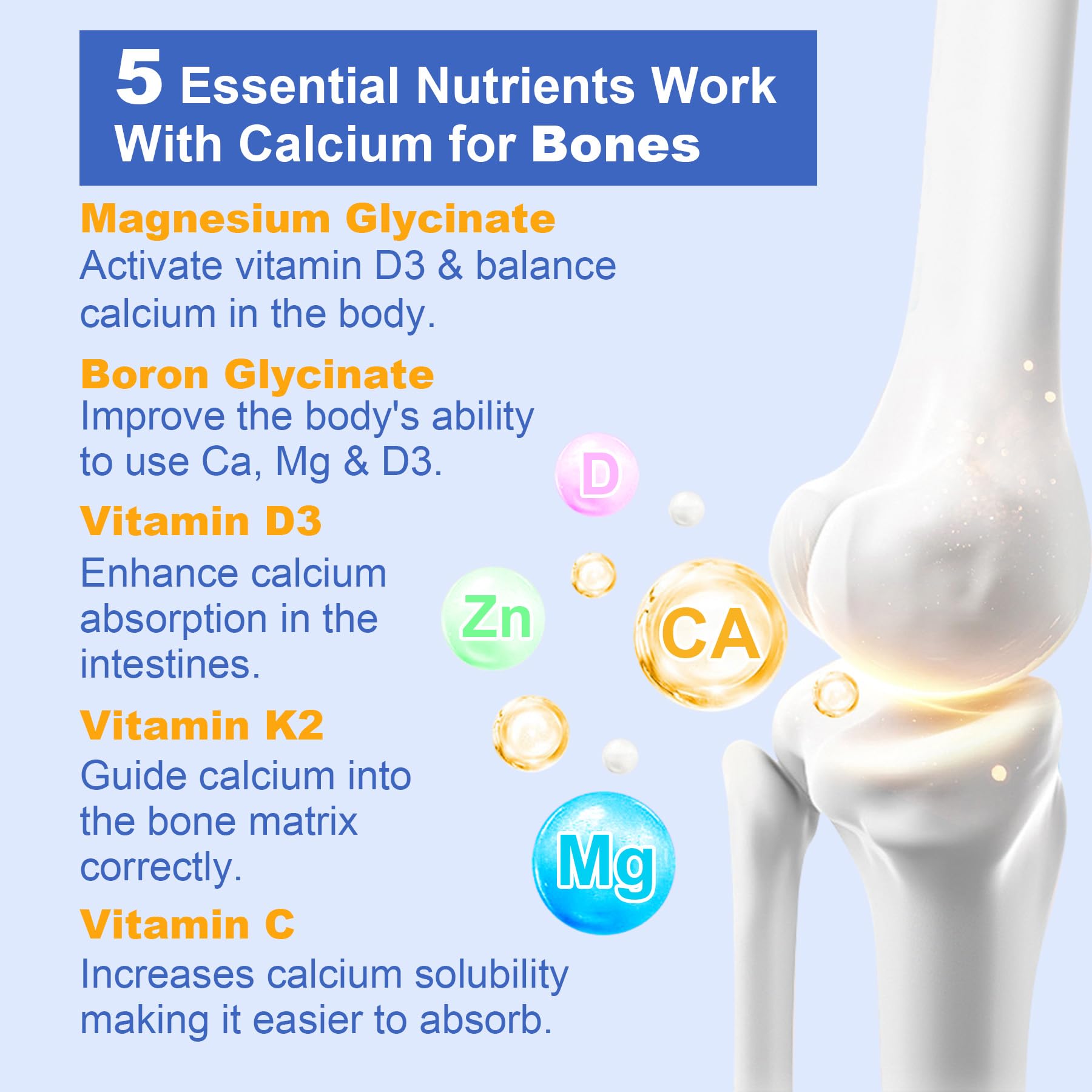 Mua Liposomal Calcium AKG Supplement 1500mg with Vitamin D3 K2 for ...