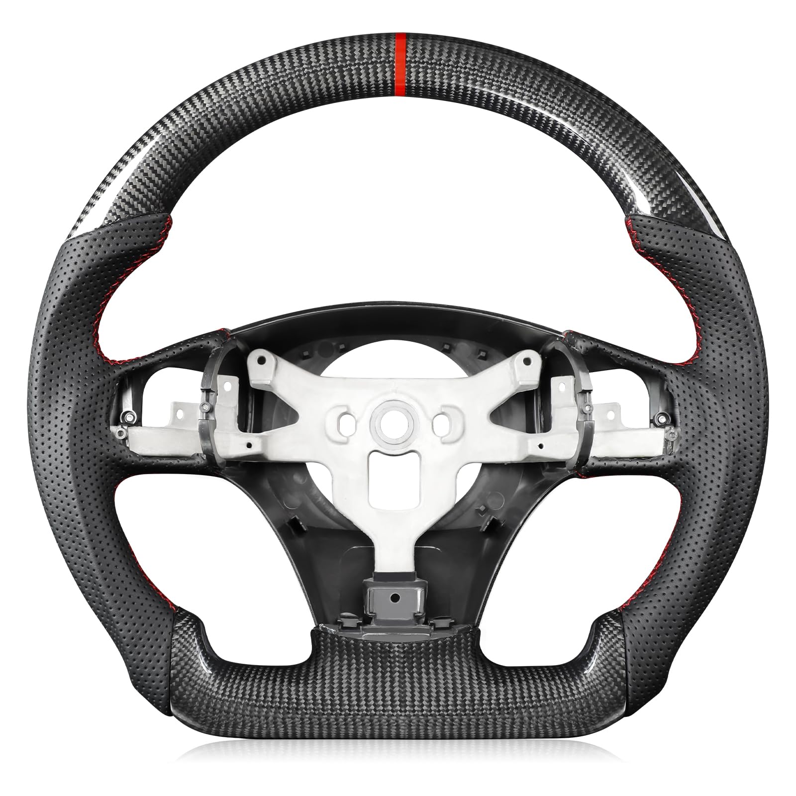 TESFEEL Steering Wheel for Chevy Corvette C6 2012-2013 3K Carbon Fiber ...