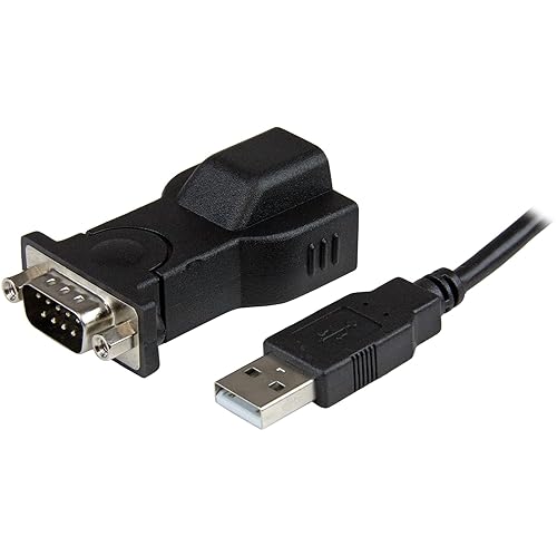 StarTech.com USB to Serial Adapter - Detachable 6 ft USB A-B Cable - Prolific PL-2303 - USB to ...