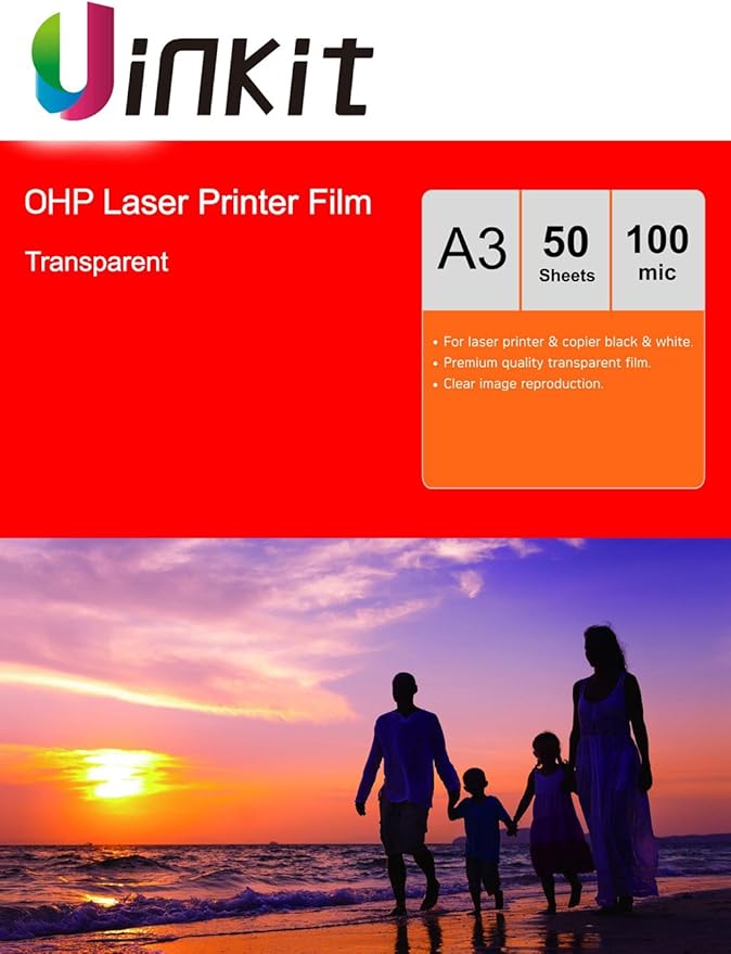 OHP Film Overhead Projector Film - 50 Sheets A3 Laser Jet Printer and ...