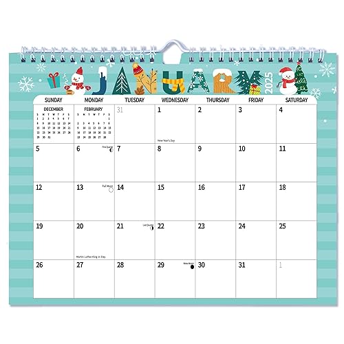 2025 Wall Calendar, Hanging Spiral Calendar Calendar Wall Paper from ...