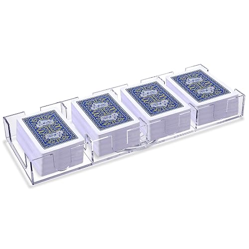 Canasta Cards Dual Deck Revolving Card Holder - 360 Degree Playing Card ...