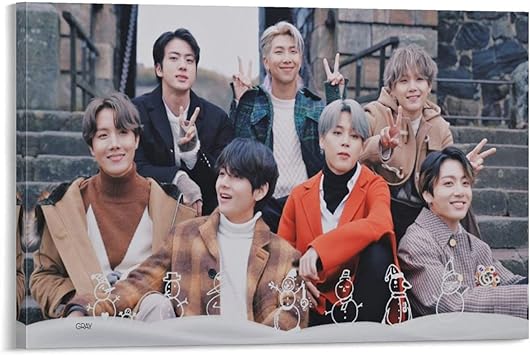 DHSJ Poster BTS 2020 Portrait de famille Poster décoratif sur toile Art ...