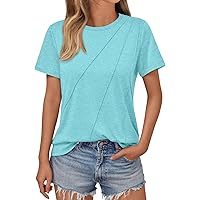 AUTOMET Womens Summer Tops Outfits Spring Casual Dressy T Shirts ...