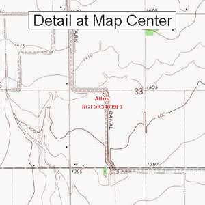 Amazon.com : USGS Topographic Quadrangle Map - Altus, Oklahoma (Folded ...