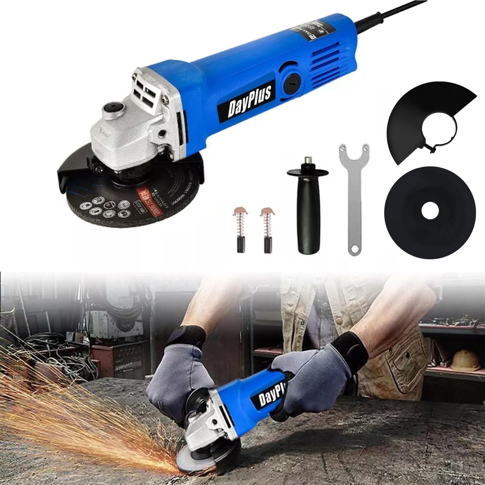 Mua DayPlus Disc Grinder, Corded Grinder, 3.9 inches (100 mm), 900 W ...