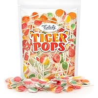 Amazon.com : Funpops Flat Lollipops Fruit Flavored Hard Candy, Bulk ...