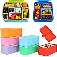Amazon.com: Biottro Silicone Lunch Box Dividers, 6PCS Bento Lunch Box ...