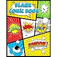 Amazon.com: Blank Comic Book: Blank Comic Book: Draw Your own Comics ...