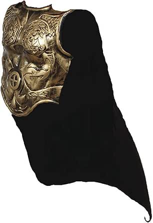 Amazon.com: Heavy Plastic Antiqued Gold Roman Armor Chestplate Costume ...