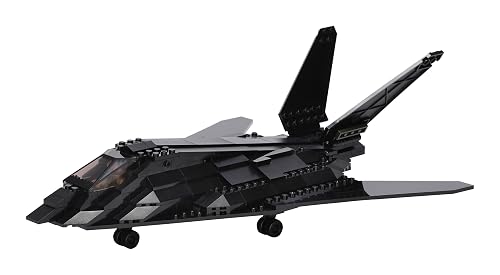Ultimate Soldier Stealth Fighter Jet Military Building Kit, Black in ...