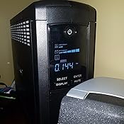 CyberPower CP1500AVRLCD Intelligent LCD UPS System, 1500VA/900W, 12 ...