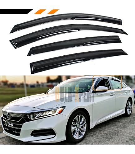 Window Louvers Window Scoops Louvers For Honda Accord Sedan 2018 2019 ...