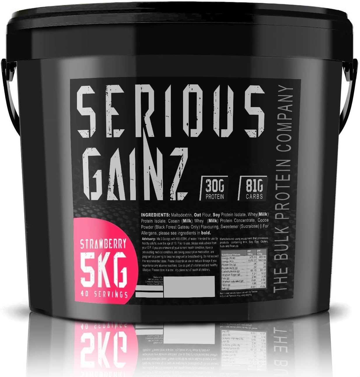 The Bulk Protein Company – Serious Gainz – Mass Gainer Protein Powder ...
