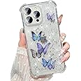 Amazon.com: AuroiCYY for iPhone 15 Pro Max Clear Case, Cute Butterfly Flexible Soft TPU Silicone ...