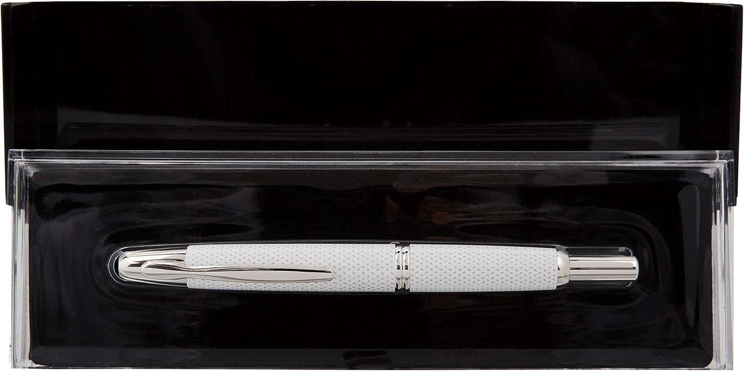 Pilot Capless Medium Retractable Fountain Pen Graphite – White – BigaMart