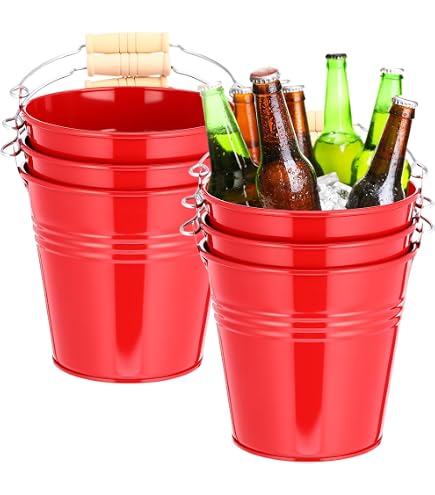 Drink Buckets Popcorn Bucket HOMKULA Ice Buckets For Parties ...
