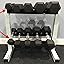 Amazon.com : Cap Barbell Rubber Hex Dumbbell Set, 150-Pound : Sports ...