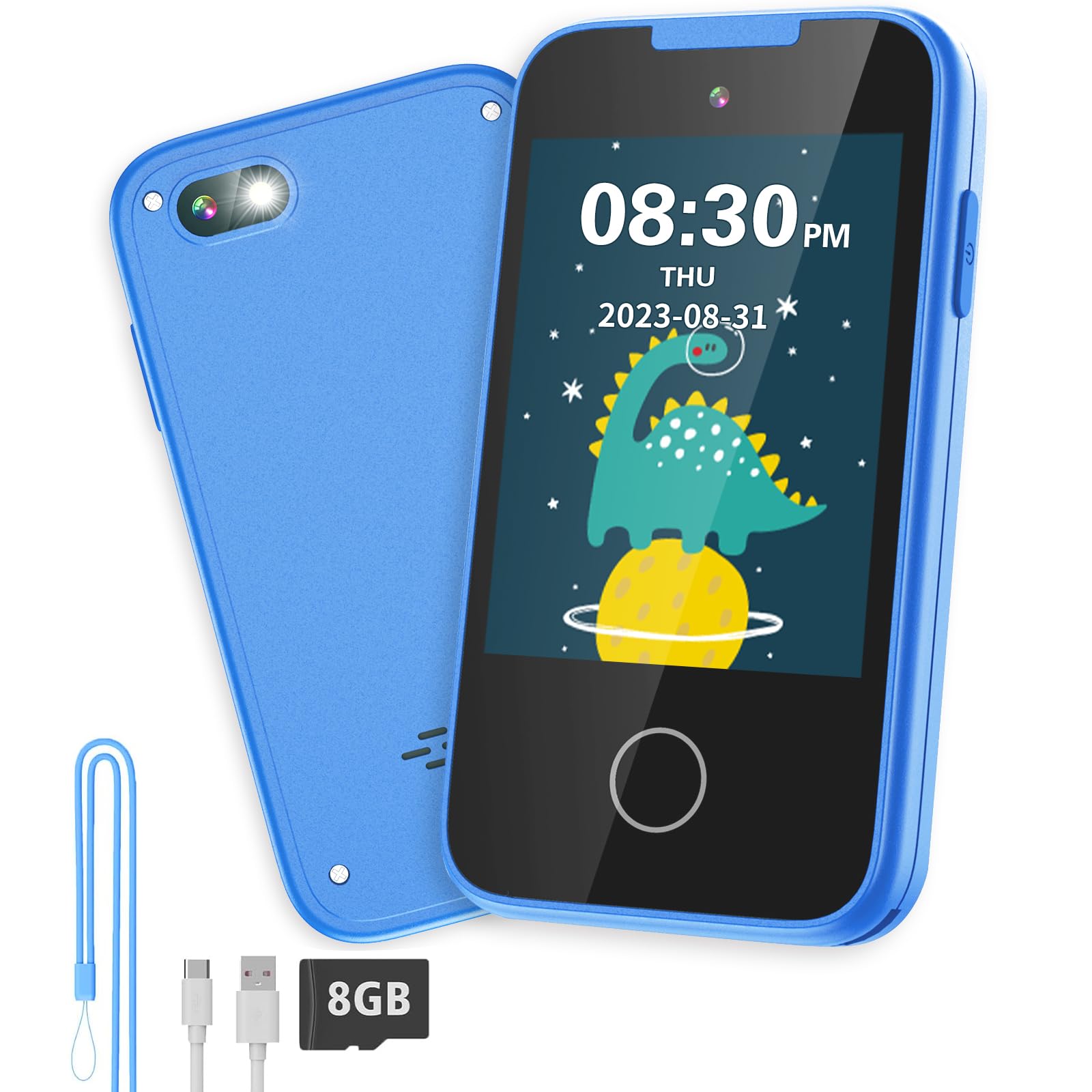 Kids Phone Toy for 3 4 5 6 Year Old, Touchscreen Kids Cell Phone Dual ...