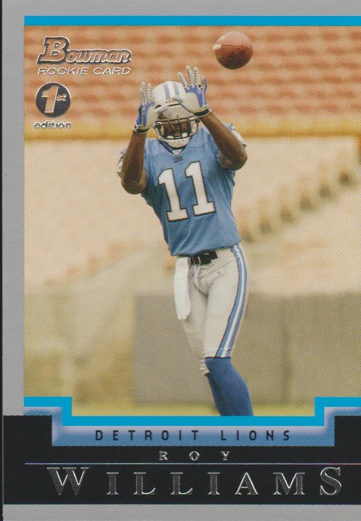 2004 Bowman Roy Williams Lions Rookie Football Card #115 at Amazon's ...