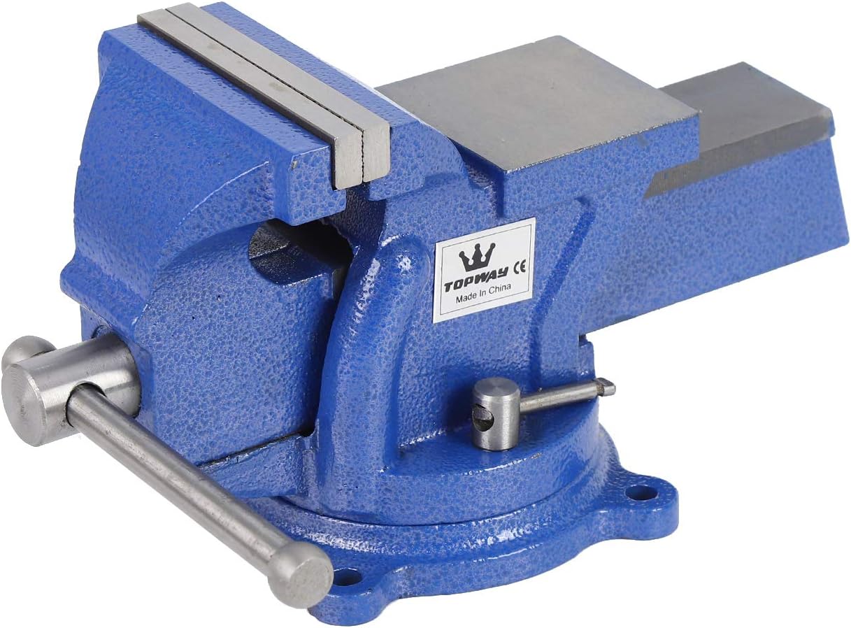 TOPWAY Professional Bench Vice Swivel Base 4″ 7KG – BigaMart
