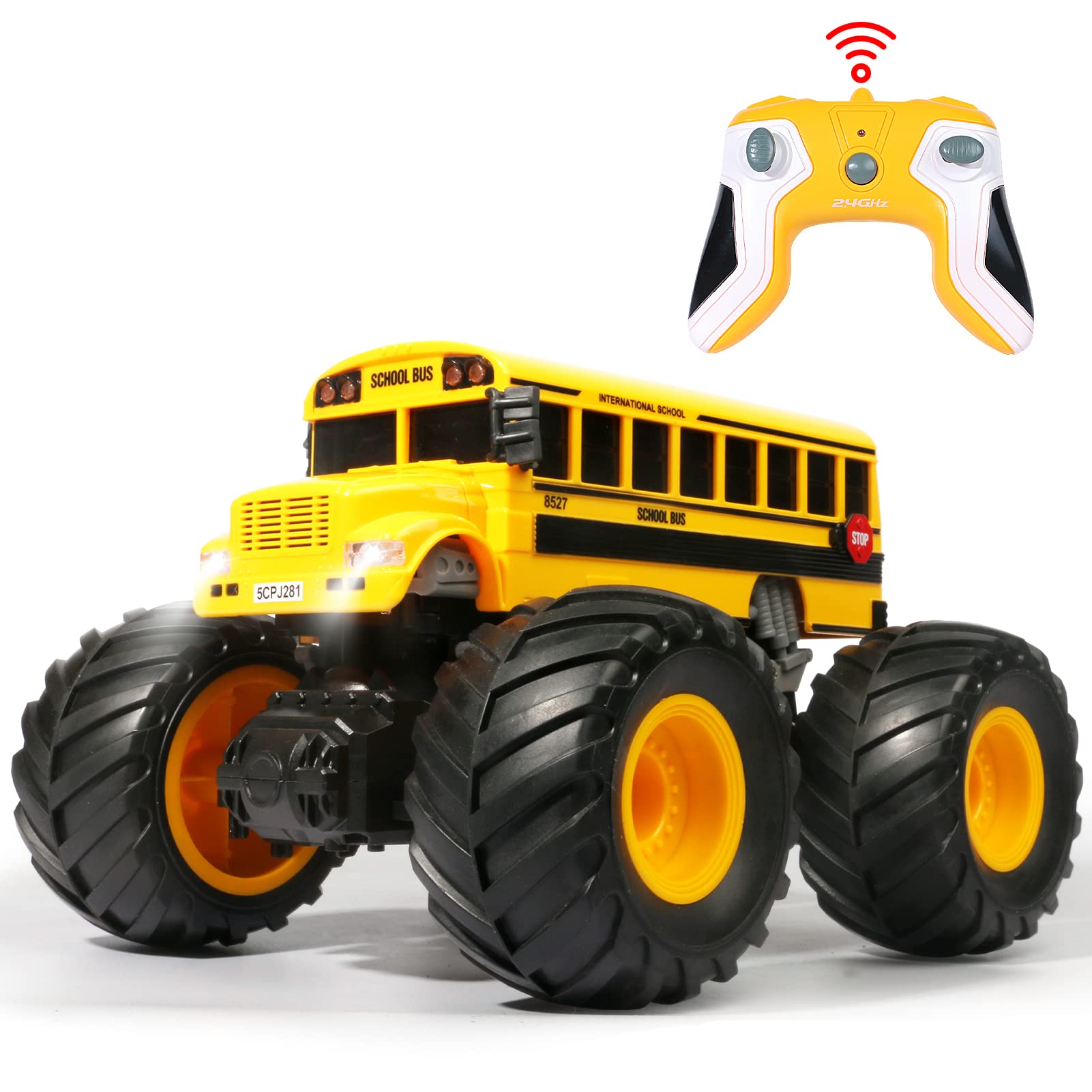 Mua VijiSuki Remote Control School Bus Monster Truck Toy,1/18 RC School ...