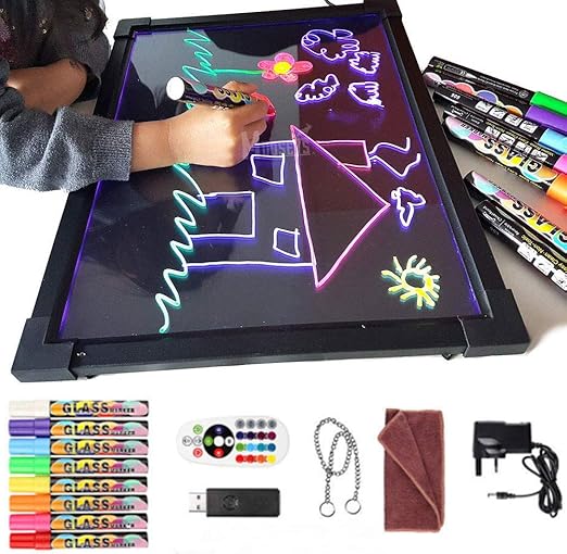 Tableau à dessin sensoriel à LED en acrylique pour écrire des messages ...