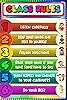 Classroom Rules Poster - Display of Class Guidelines for Elementary, Middle, High School ...
