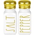 Amazon.com: Luxury Gold Salt and Pepper Shakers Set by Brighter Barns ...