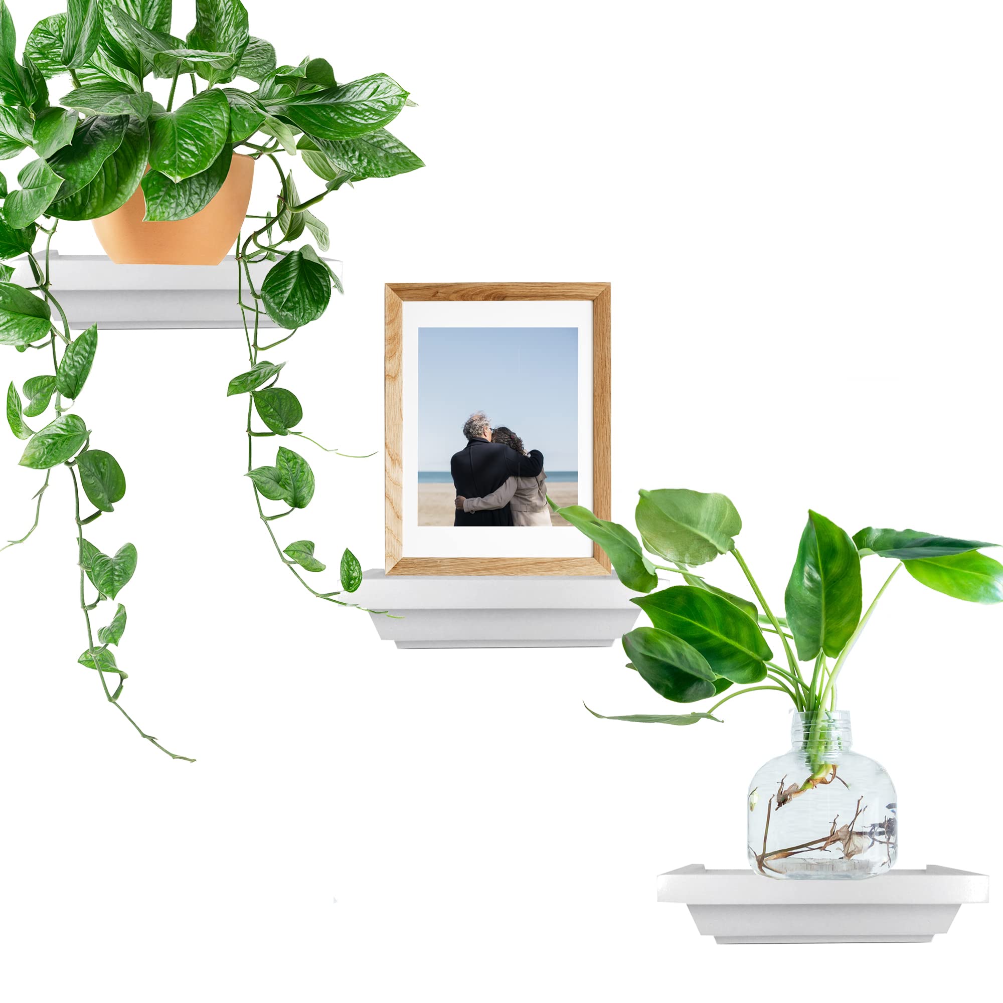 Ninefold Design ??Small Shelves Set of 3 | 6 in x 4 in | Decorative ...