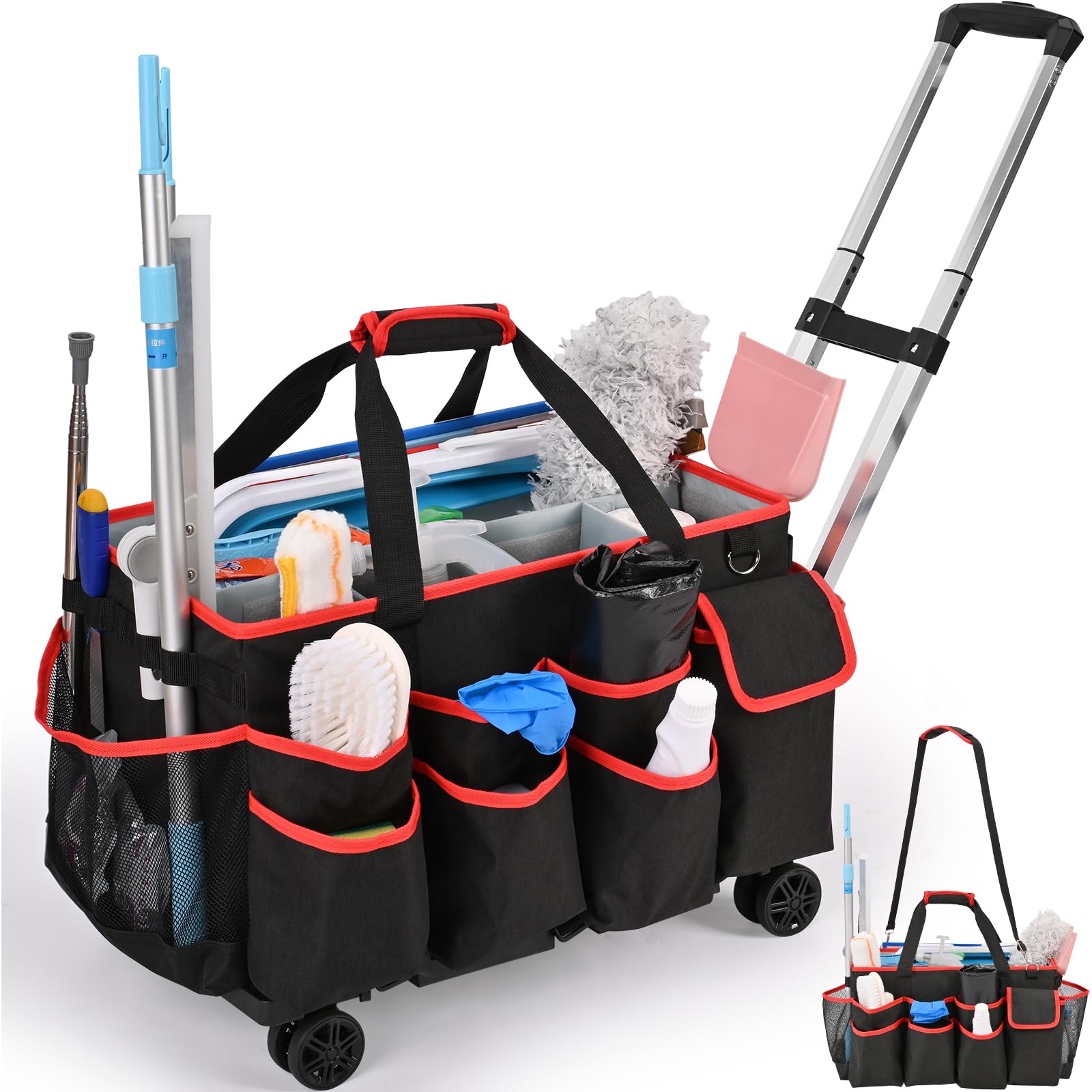 yookee home Cleaning Caddy for Cleaning Supplies Organizer Cleaning ...